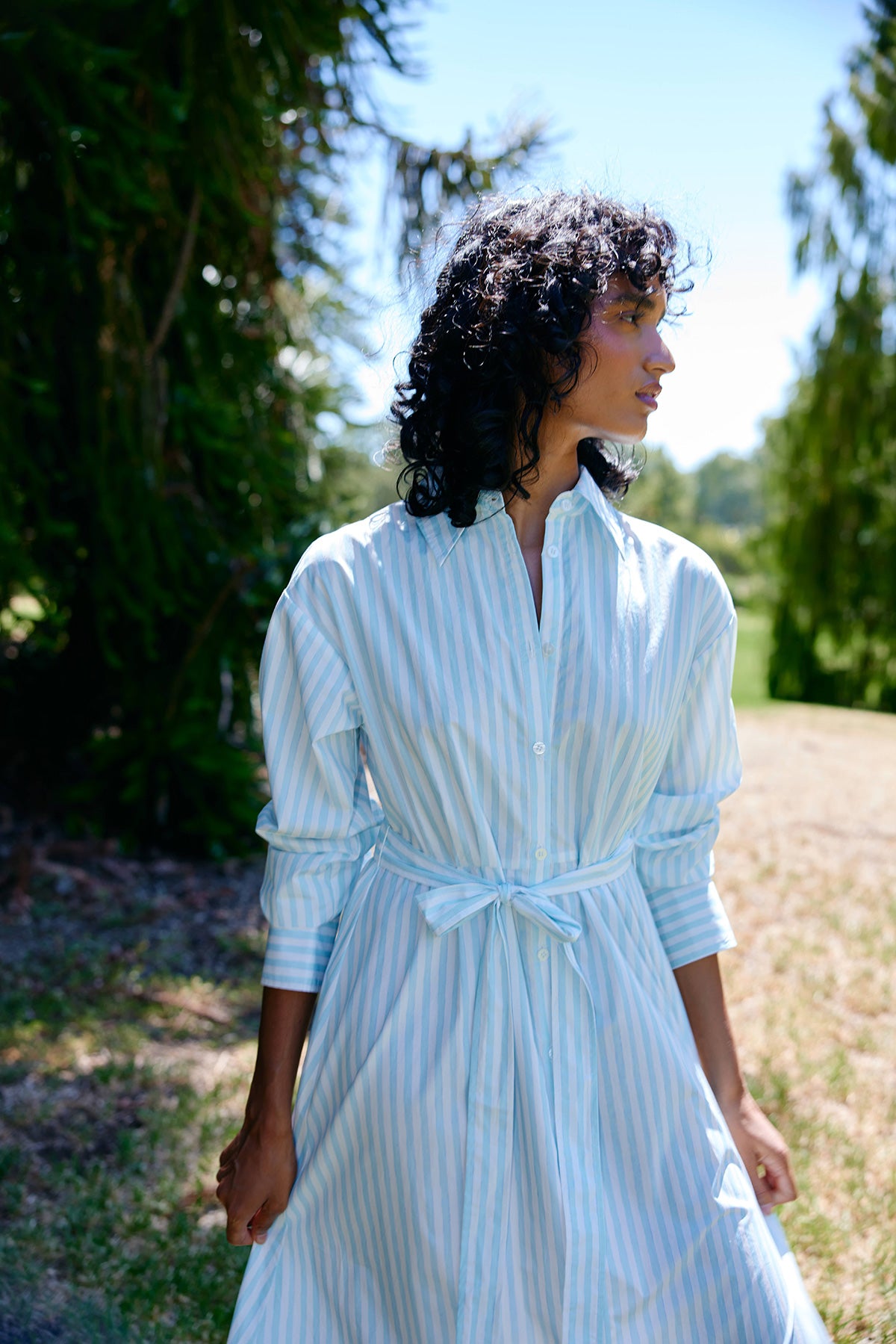 Arlet Dress | Arctic Stripe – Betty and Lola