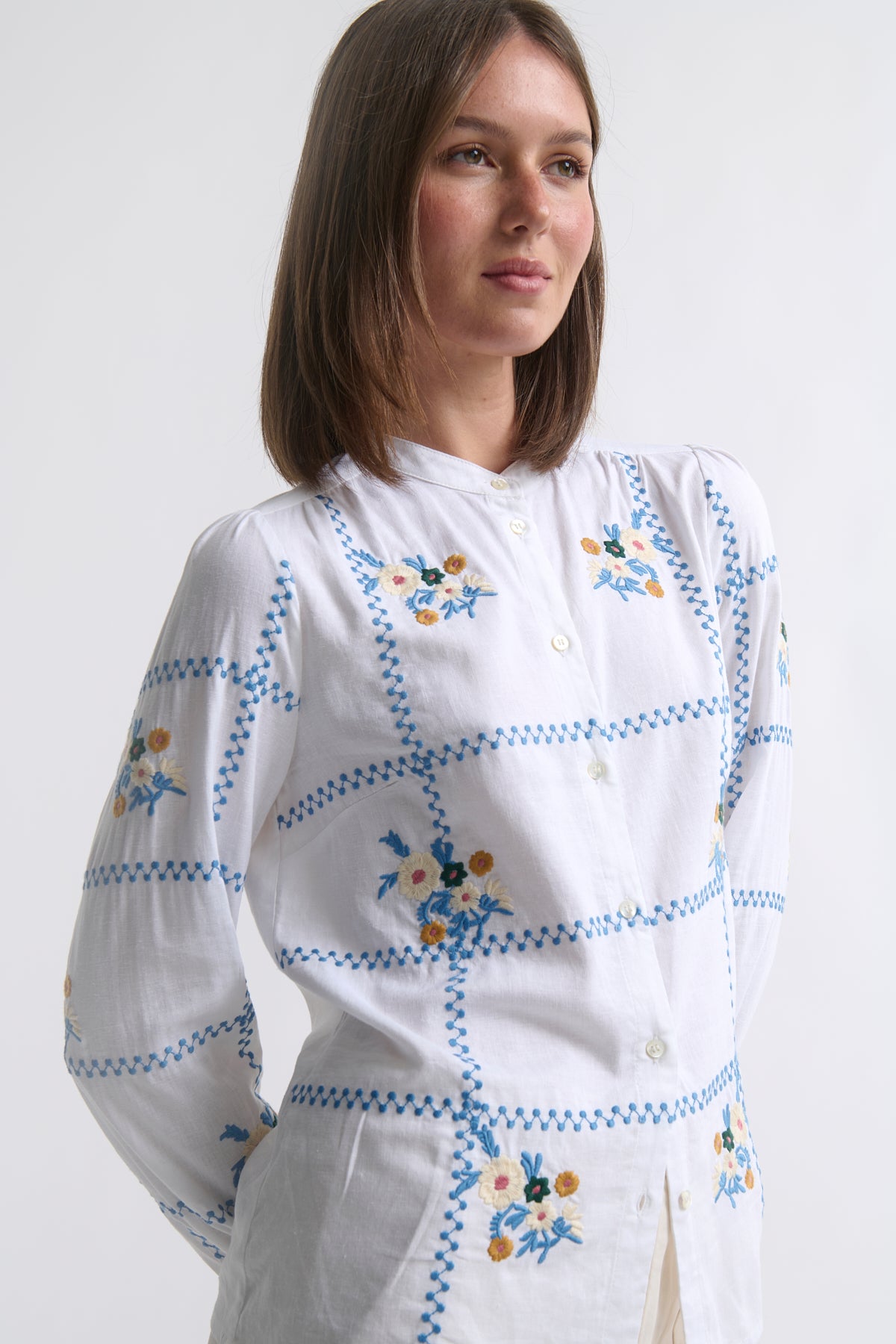 Carol Shirt | Coconut White – Betty and Lola