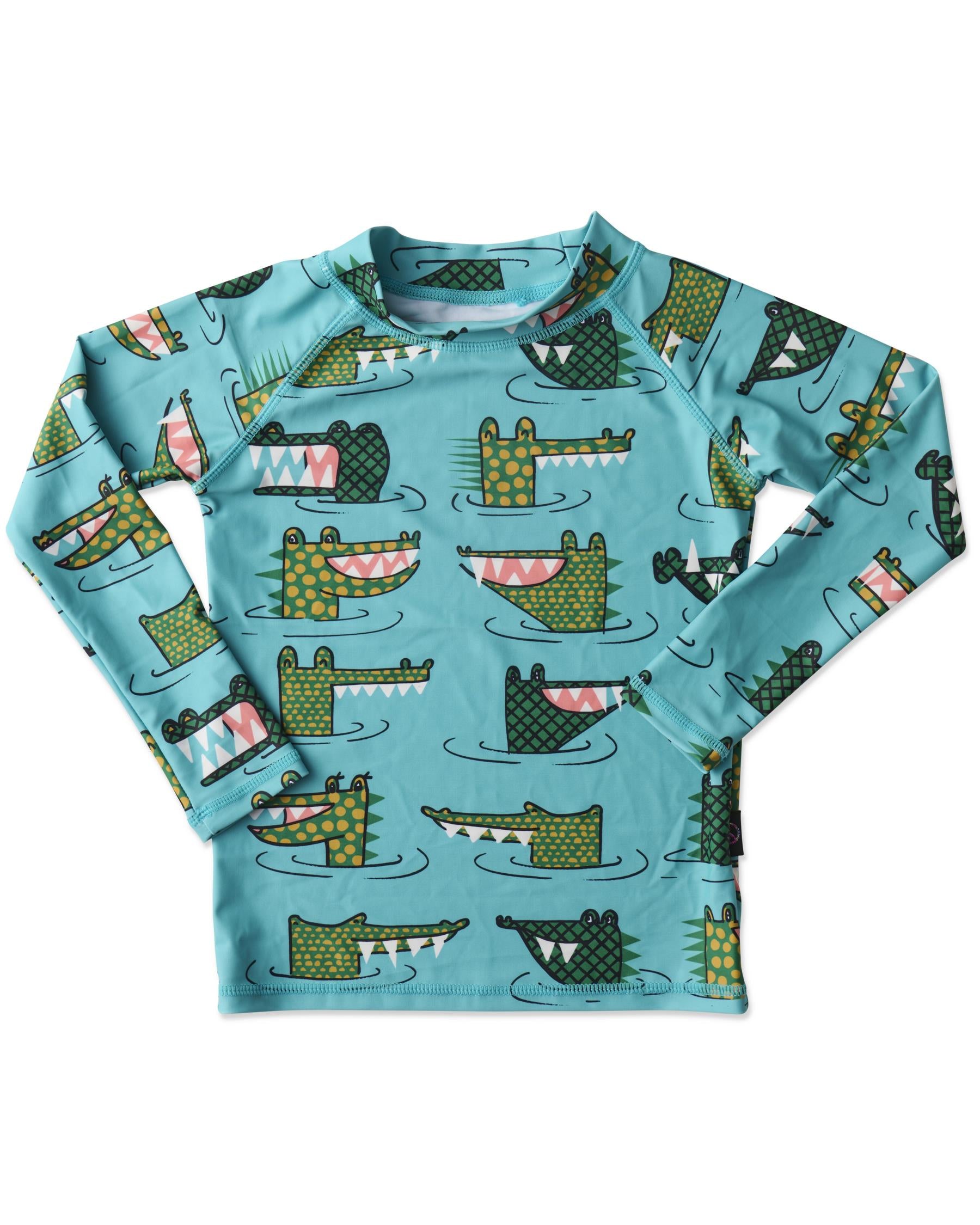Crocodile Rock Green Rash Vest – Betty and Lola