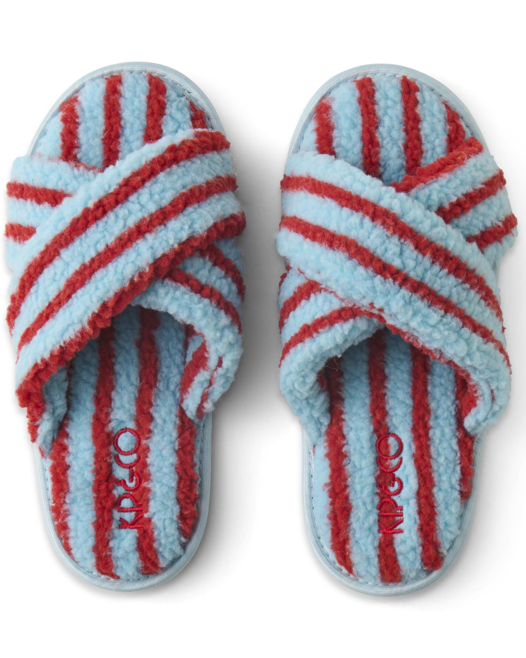Hamilton Stripe Sherpa Adult Slippers – Betty and Lola
